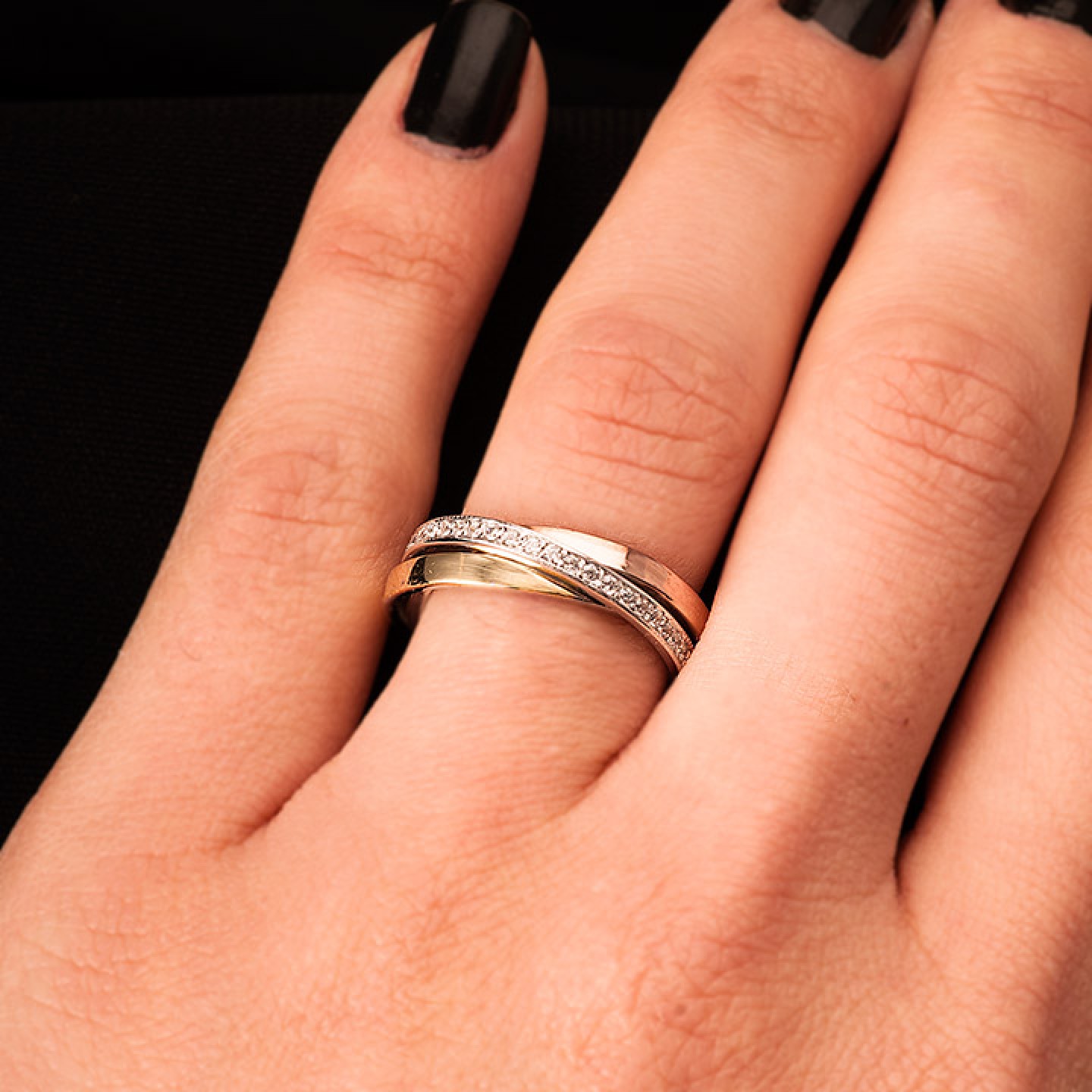 925 Ayar Üç Olimpiyat Gümüş Alyans Modeli Taşlı Alyans Çifti